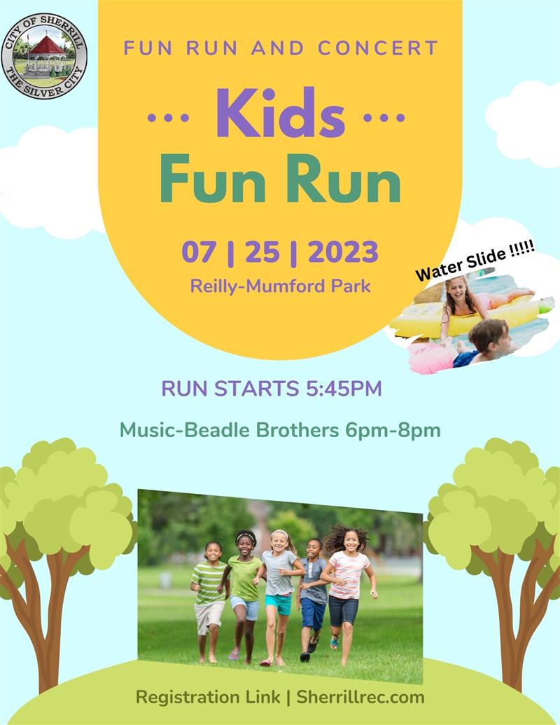 City of Sherrill Recreation Department: Kid's Fun Run!!!!!