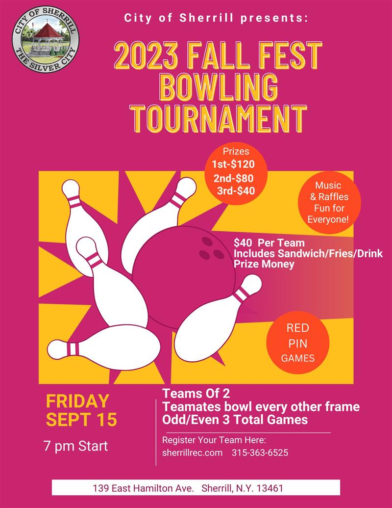 City of Sherrill Recreation Department: Fall Fest Bowling Tournament